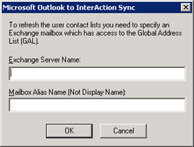 Configuring User Contact Lists for Microsoft Outlook to InterAction Sync – InterAction Web Client