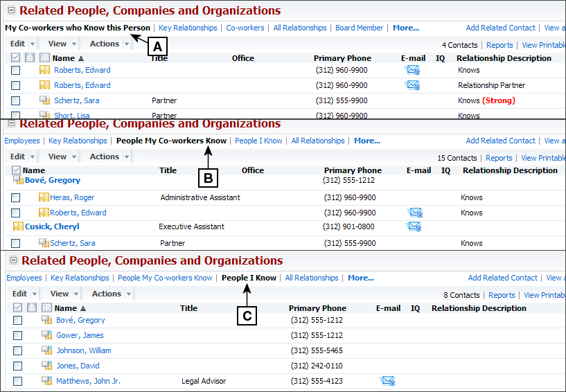 Relationship Intelligence – InterAction Web Client