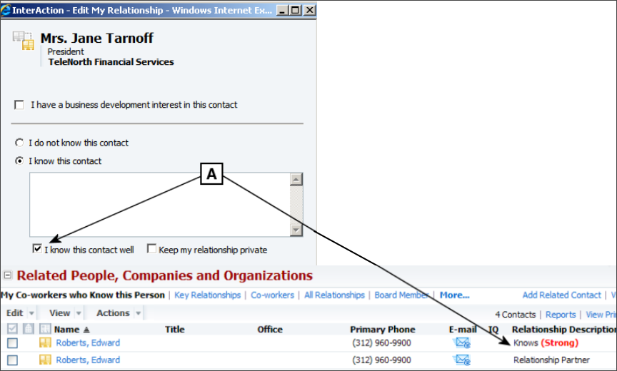 Relationship Intelligence – InterAction Web Client