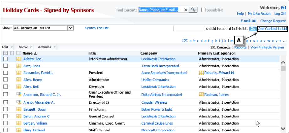 Procedures for Professionals – InterAction® Web Client Answer Center
