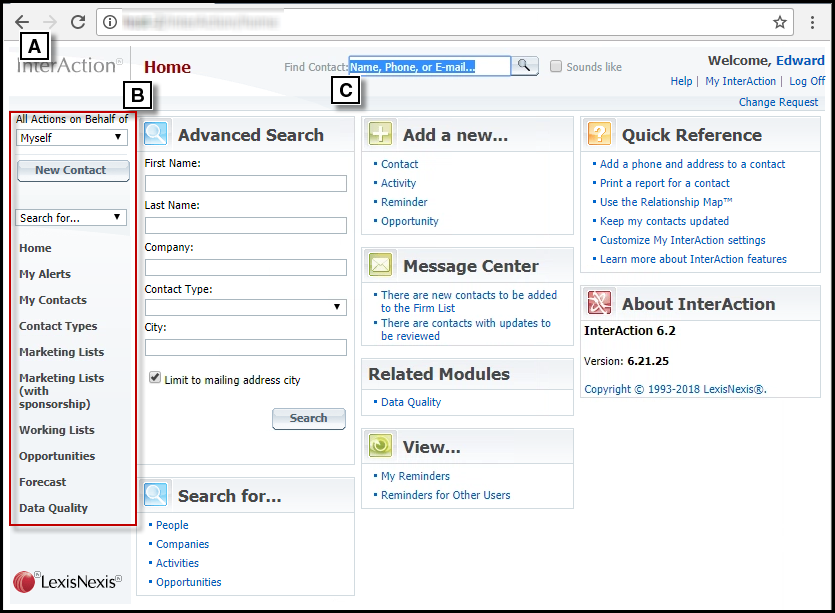 Aperçu de la navigation – Base de connaissances du client Web InterAction®