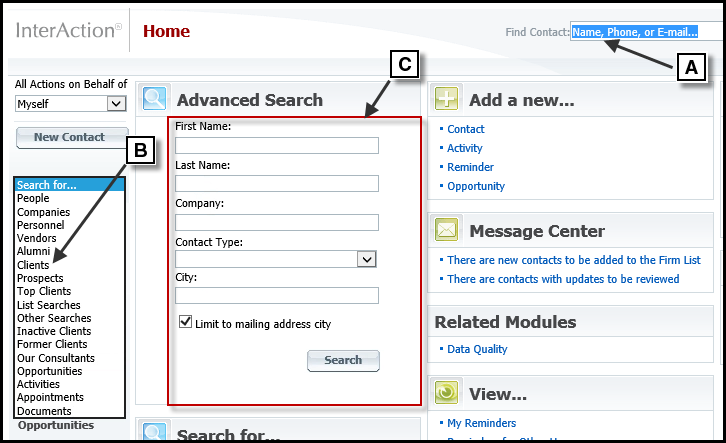 Moyens de Trouver des Informations dans InterAction – Base de ...